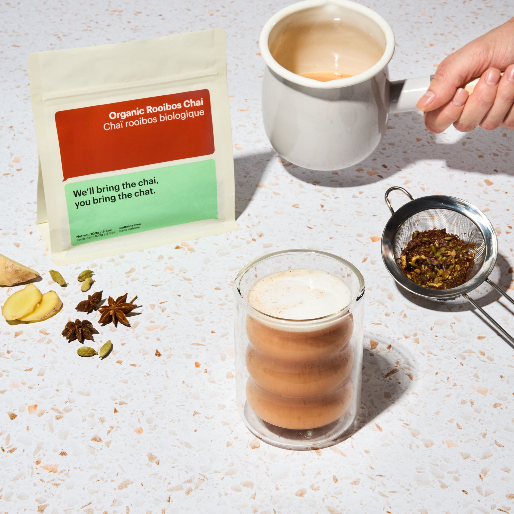 Organic Rooibos Chai - Caffeine-Free Herbal Tea | Habit Tea